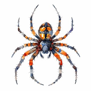 17 Halloween Spiders Clipart, Spider Clipart, Halloween, Printable ...