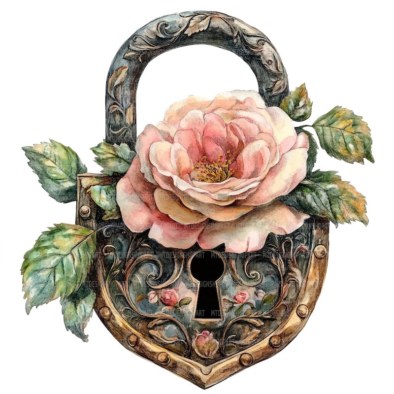 Victorian Padlock With Key - Etsy