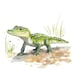 16 Baby Alligator Clipart , Baby Crocodile, Printable Watercolor ...