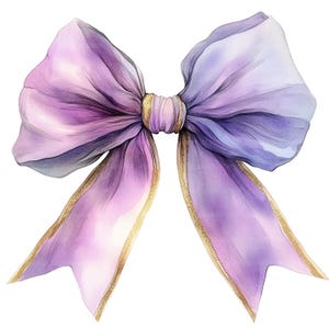 19 Bows Clipart, Coquette Ribbon Clipart, Printable Watercolor Clipart ...