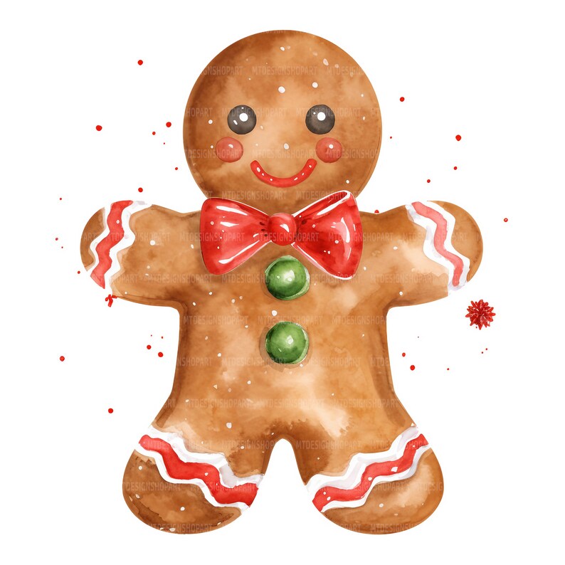 24 Gingerbread Boy Clipart, Christmas Gingerbread Man Clipart ...