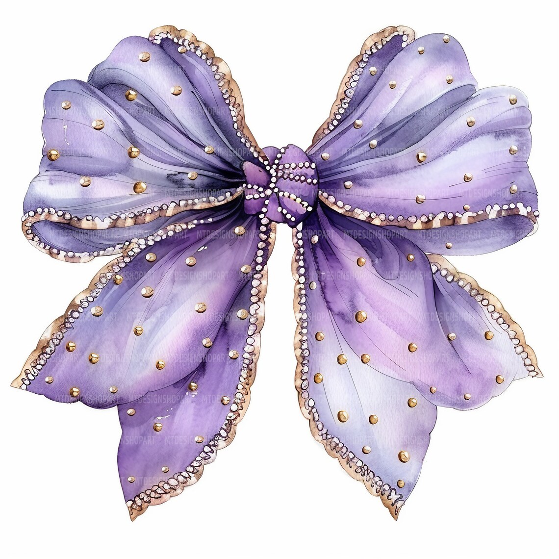 14 Bow Clipart, Silver Bows Clipart, Printable Watercolor Clipart ...