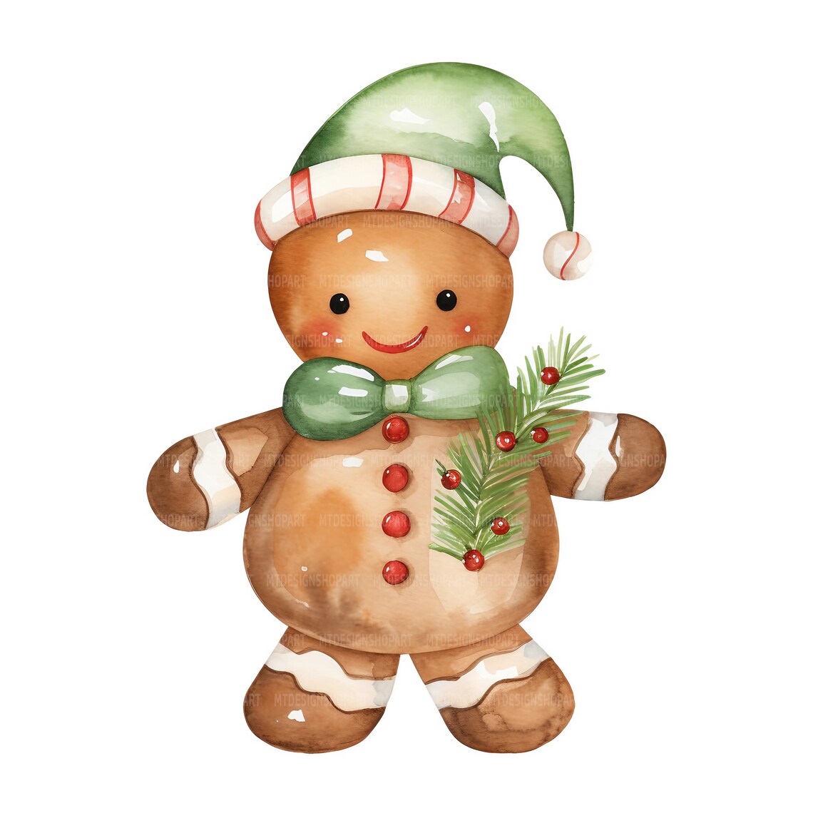 24 Gingerbread Boy Clipart, Christmas Gingerbread Man Clipart ...
