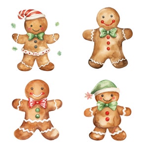 24 Gingerbread Boy Clipart, Christmas Gingerbread Man Clipart ...