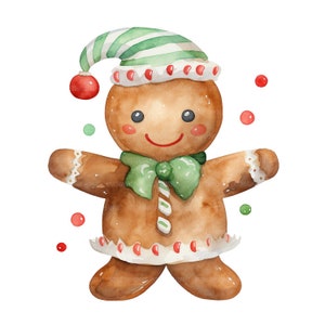 24 Gingerbread Boy Clipart, Christmas Gingerbread Man Clipart ...