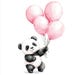 19 Baby Panda With Balloons Clipart, Panda Clipart, Printable ...