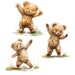 20 Dancing Teddy Bear Clipart, Dance Teddy Bear Clipart, Printable ...