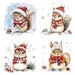 24 Christmas Squirrel Clipart, Squirrel Clipart, Printable Watercolor ...