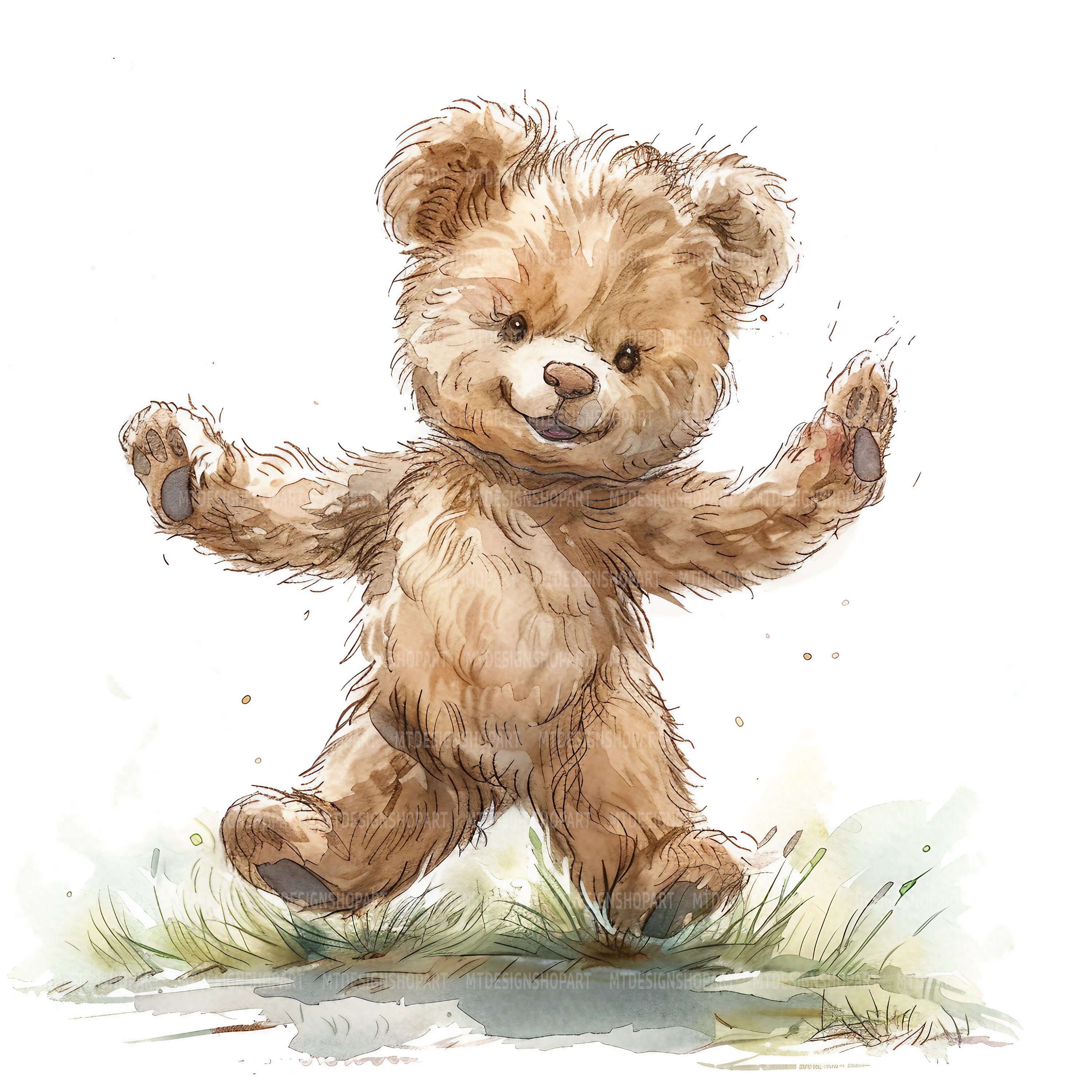 20 Dancing Teddy Bear Clipart, Dance Teddy Bear Clipart, Printable ...
