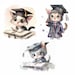 15 Cat Graduation Clipart, Cat Wearing a Graduation Cap and Coat ...