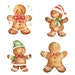 24 Gingerbread Boy Clipart, Christmas Gingerbread Man Clipart ...