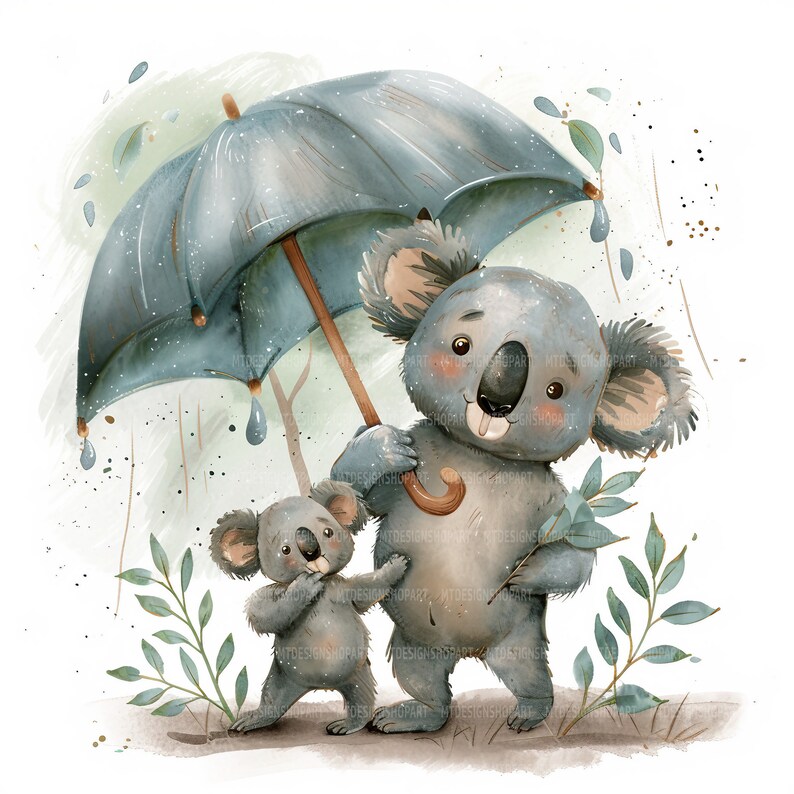 16 Koala Mom and Baby Watercolor Clipart, 16 Jpgs (digital Download) - Etsy