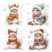 24 Christmas Squirrel Clipart, Squirrel Clipart, Printable Watercolor ...