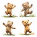 20 Dancing Teddy Bear Clipart, Dance Teddy Bear Clipart, Printable ...