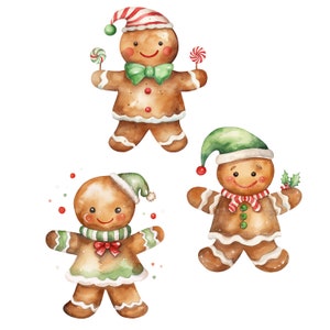 24 Gingerbread Boy Clipart, Christmas Gingerbread Man Clipart ...