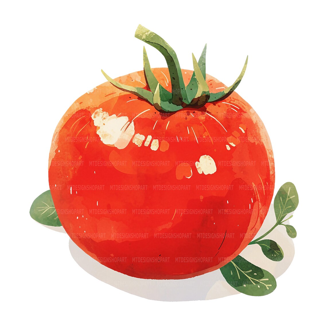 18 Tomatoes Clipart, Cute Tomato Clipart, Printable Watercolor Clipart ...