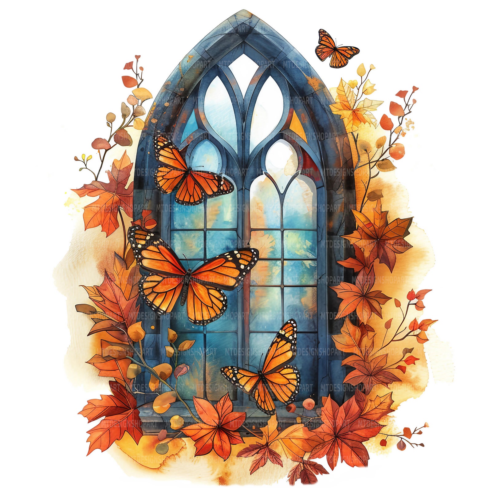 12 Windows and Butterflies Clipart, Windows, Butterflie, Printable ...
