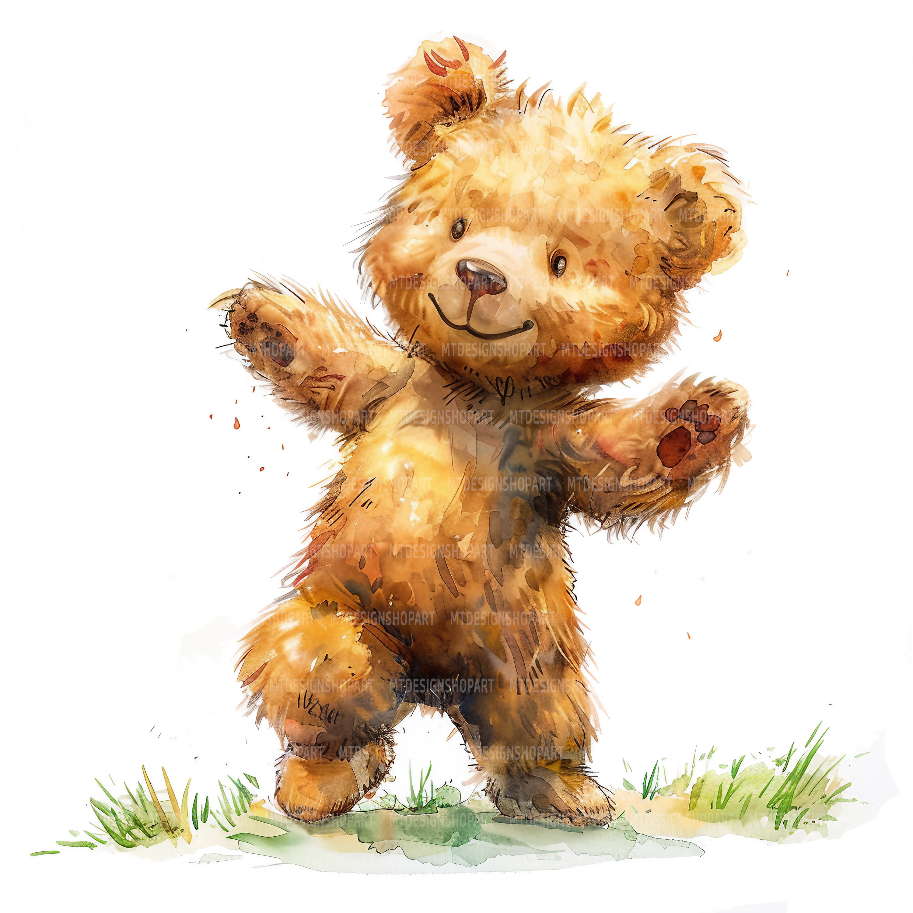 20 Dancing Teddy Bear Clipart, Dance Teddy Bear Clipart, Printable ...