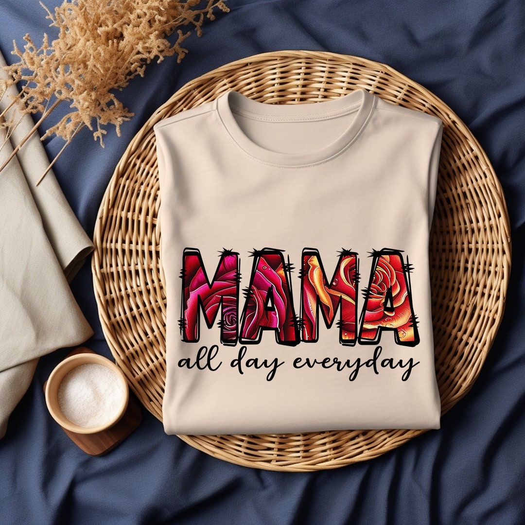 Floral Mama Png, Mama All Day Everyday Png, Mama Flower Glitter Png ...
