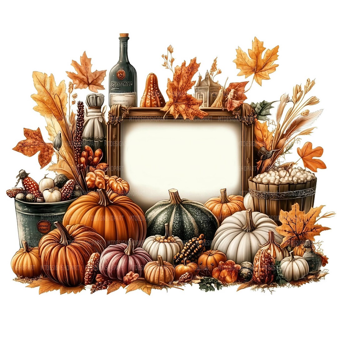 23 Fall Thanksgiving Clipart, Fall Lantern Clipart, Printable ...