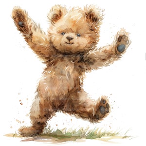 20 Dancing Teddy Bear Clipart, Dance Teddy Bear Clipart, Printable ...