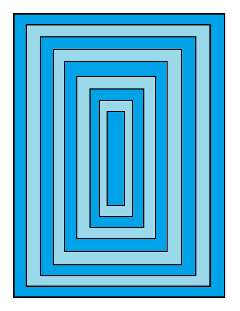 Geometric (rectangle) Coloring Page - Etsy
