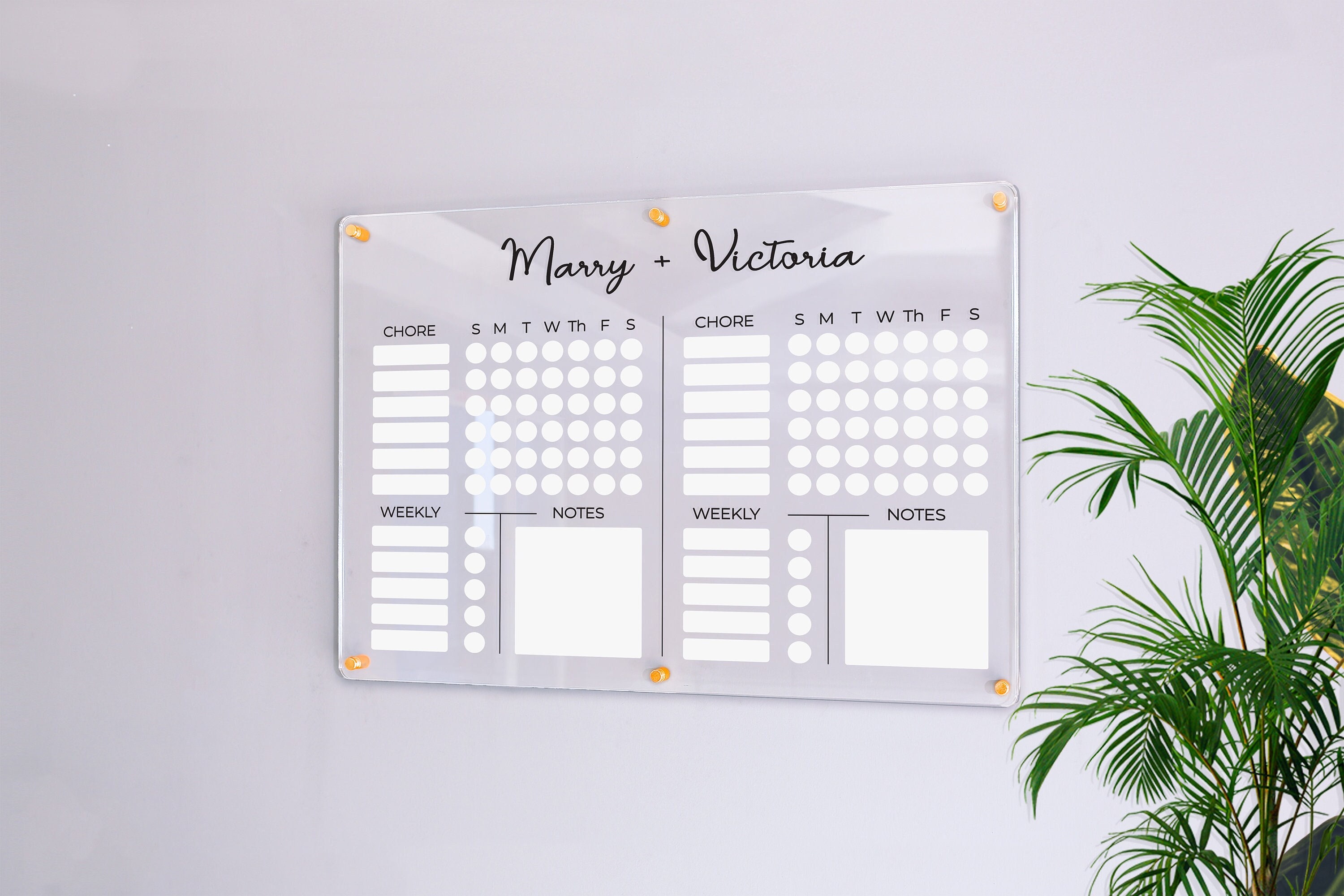 Chore Chart for Kids Chore Board Dry Erase Responsibility Chart Memo ...