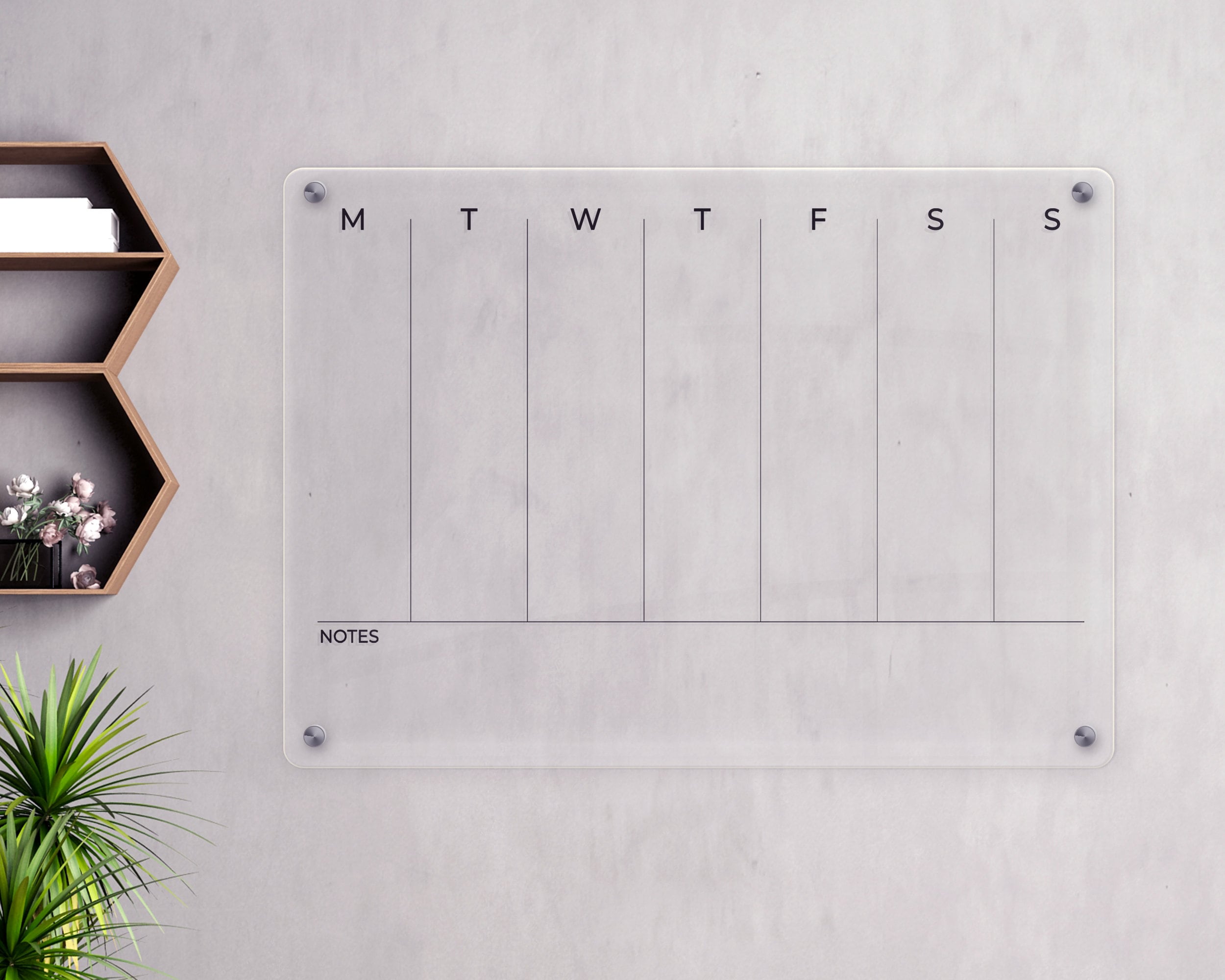 Weekly Wall Planner | Family Calendar Dry Erase Board | Dry Erase ...