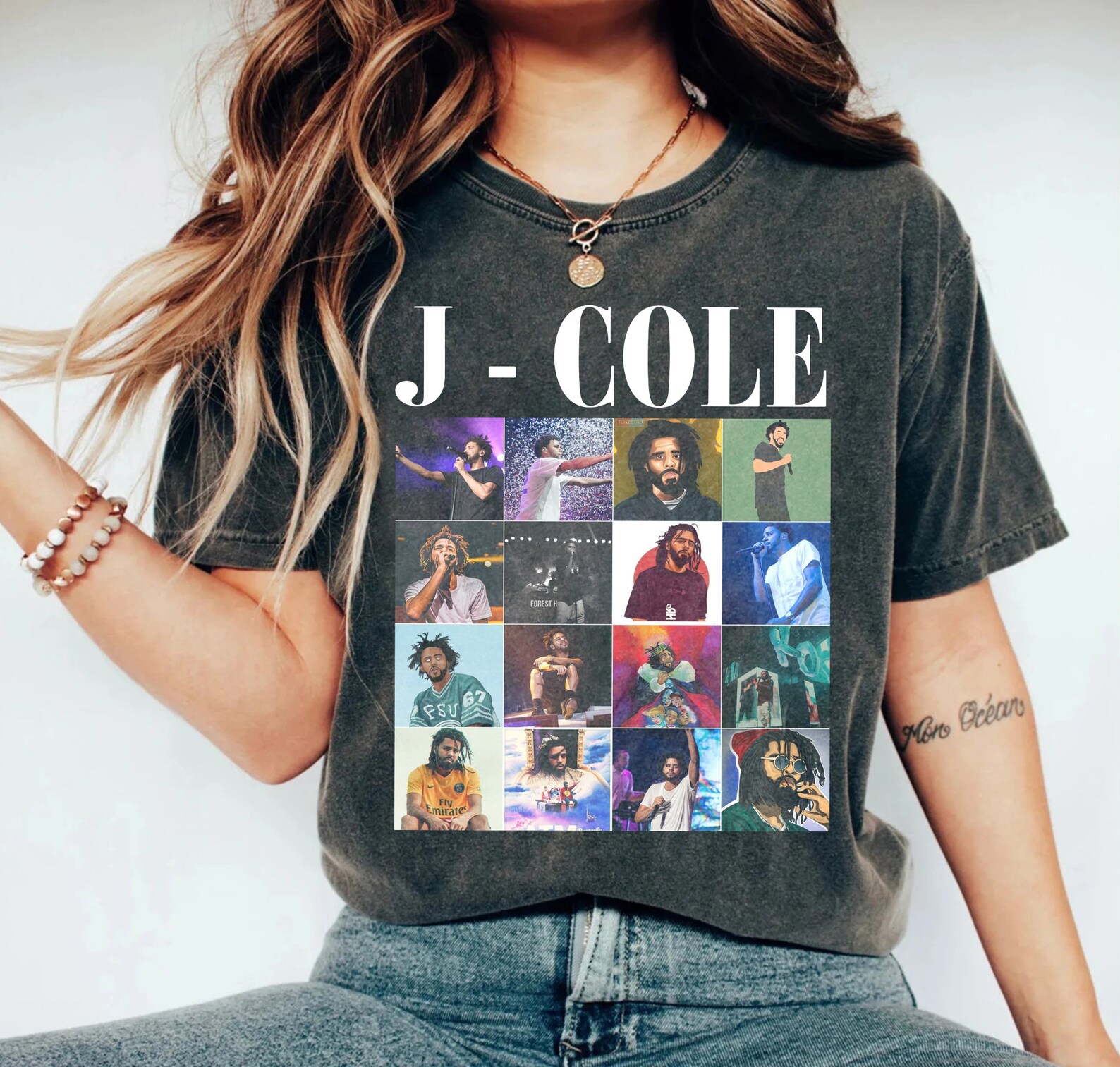 Modelz Cole Vintage Shirt, Fan Rapper Love Cole Shirt, Rapper ...