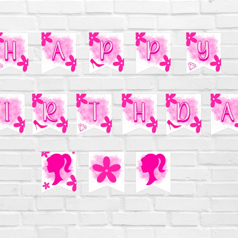 Barbie Banner - Etsy