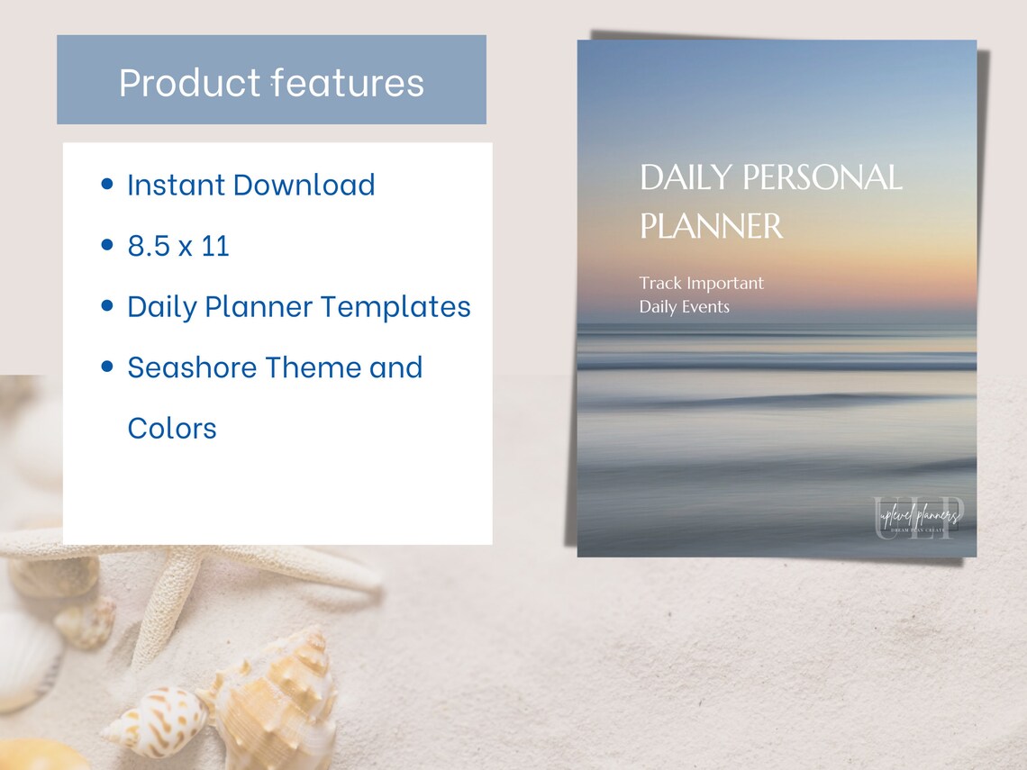 Digital Daily Planner Template - Etsy