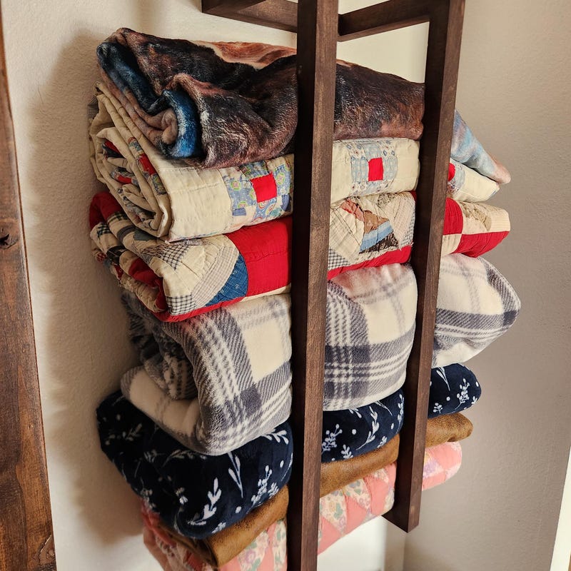Blanket Wall Rack - Etsy