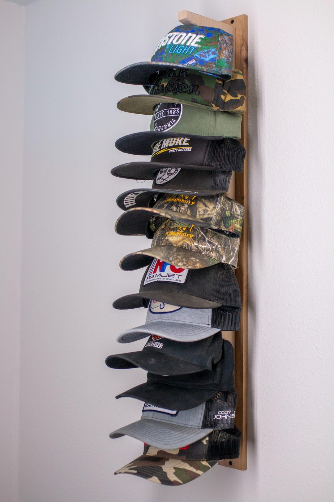 Hat Rack / Wall Mounted Hat Rack / Hat Display Rack / Hat Holder / Hat ...