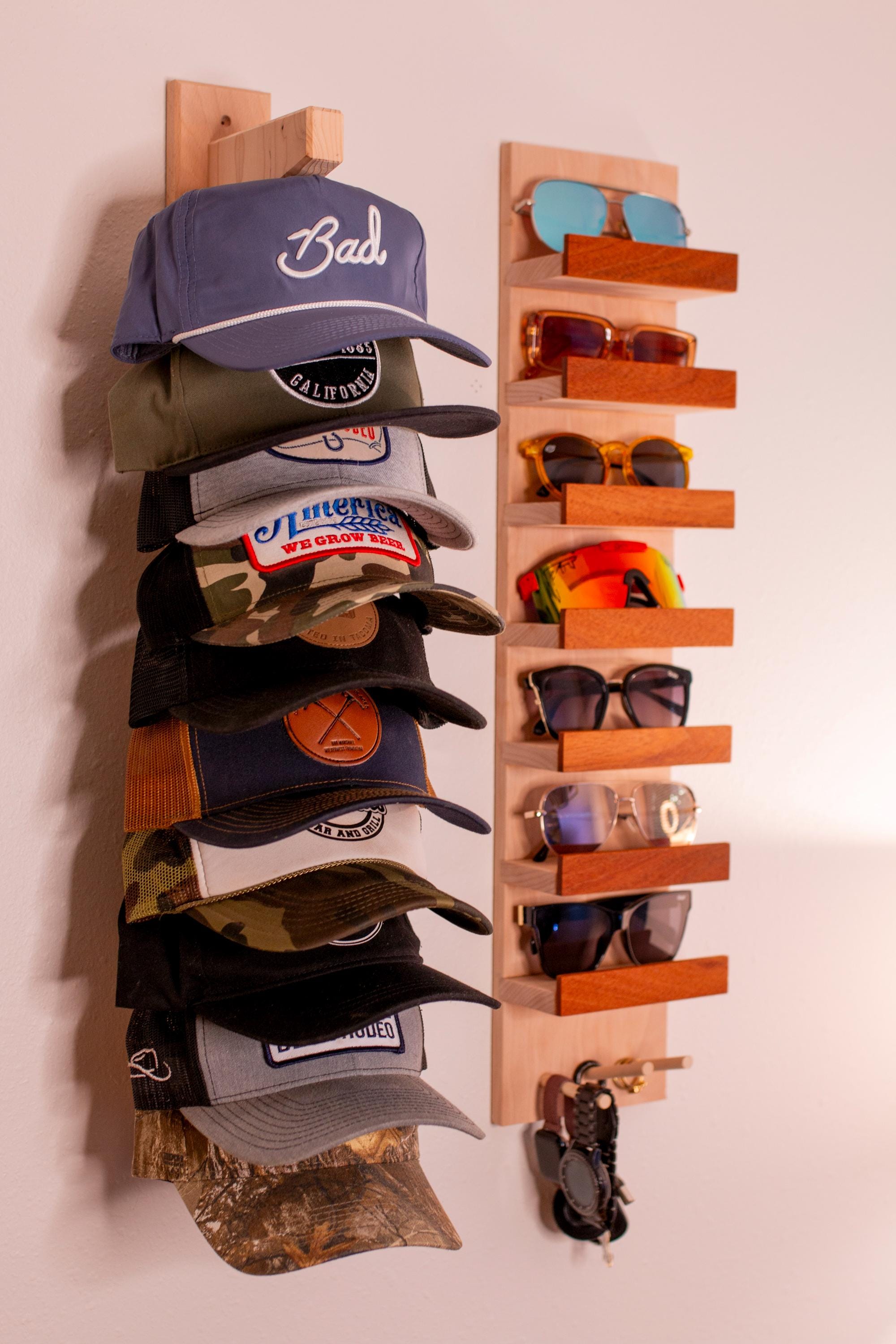 Hat Rack | Wall Mounted Hat Rack | Hat Display Rack | Hat Holder | Hat ...