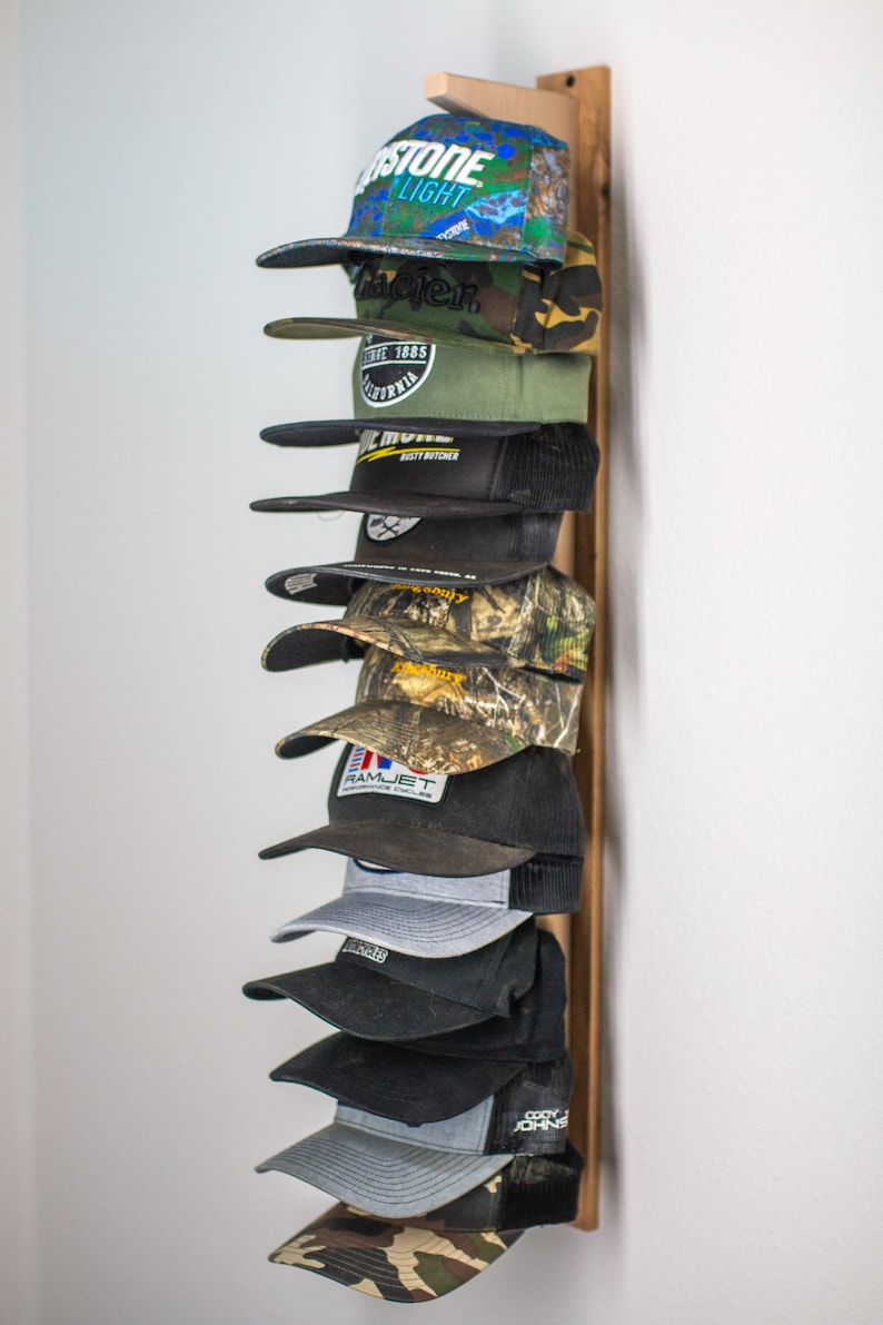 Hat Rack / Wall Mounted Hat Rack / Hat Display Rack / Hat Holder / Hat ...