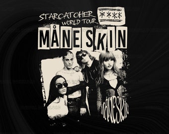 Maneskin PNG, Rock Band PNG, Vintage Maneskin Rush, Maneskin World Tour ...