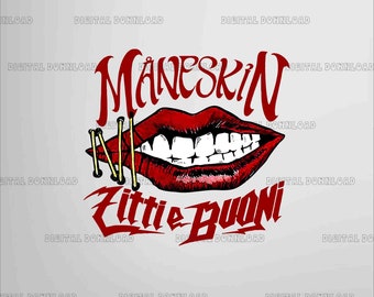 Maneskin PNG, Rock Band PNG, Vintage Maneskin Rush, Maneskin World Tour ...