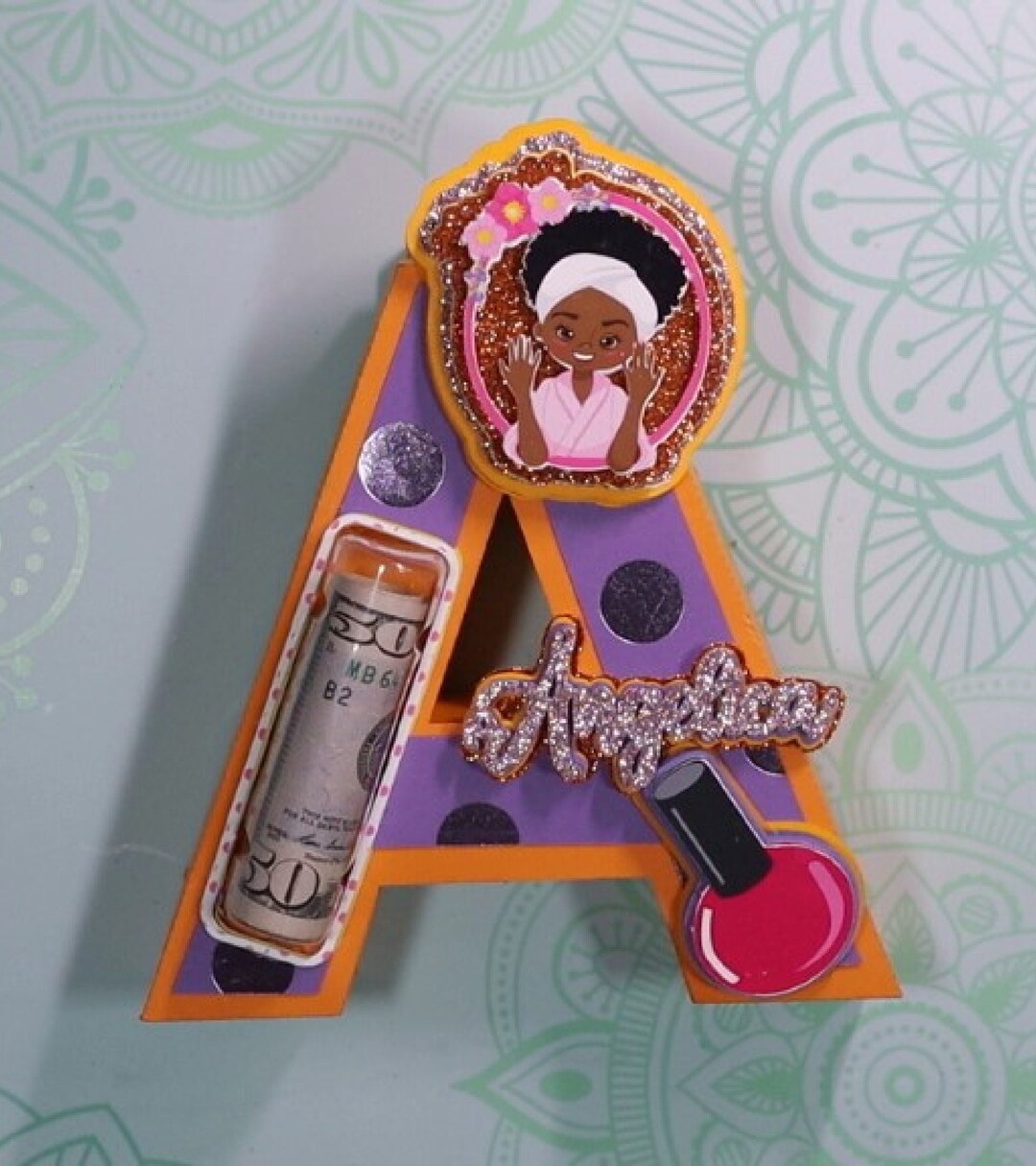 3D Alphabet Money Box Template - Letter A | SVG & PNG Template for ...