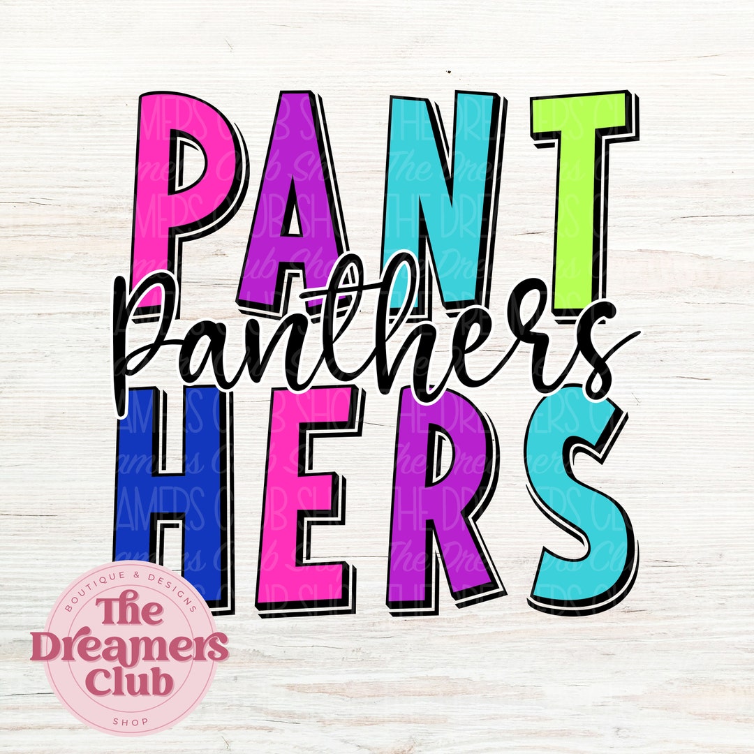 Panthers PNG, Mascot PNG, Popping Bright , Scribble Doodle, Digital ...