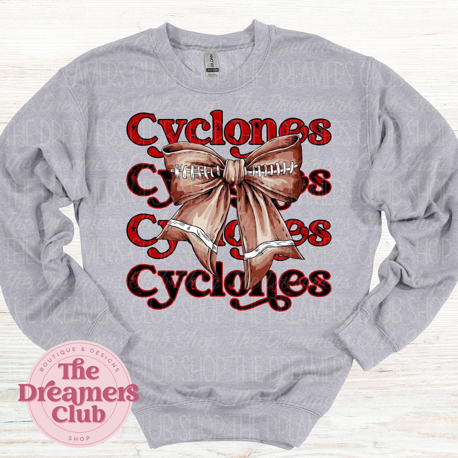 Cyclones Retro Football Bow Png, Coquette Bow PNG, Fall Football Shirt ...