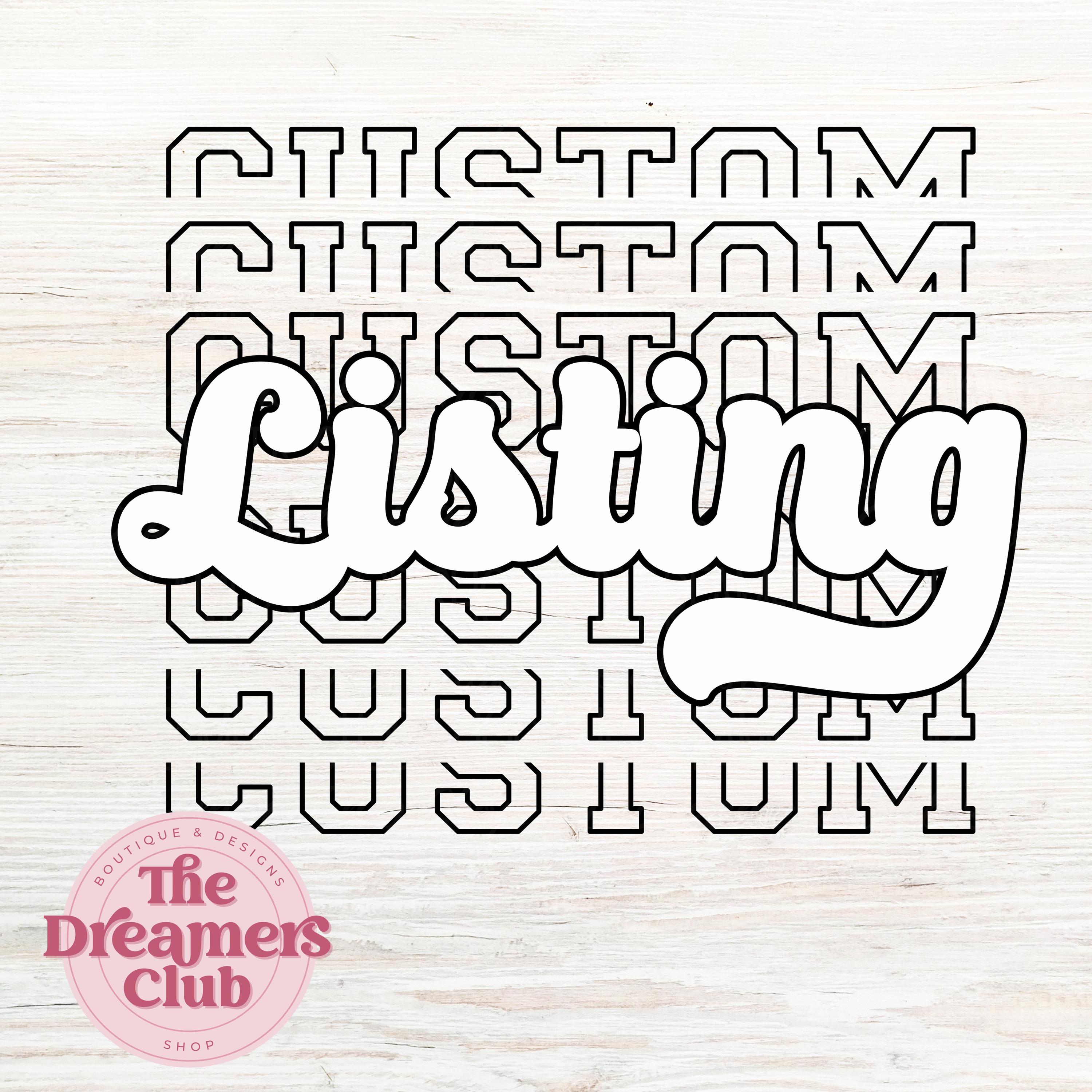 Custom Made to Order Digital File PNG, Varsity Stacked, Mascot Doodle ...