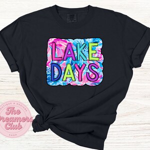 Lake Days (2) PNG, Bright Malibu Floral, Scribble Doodle, Digital File ...