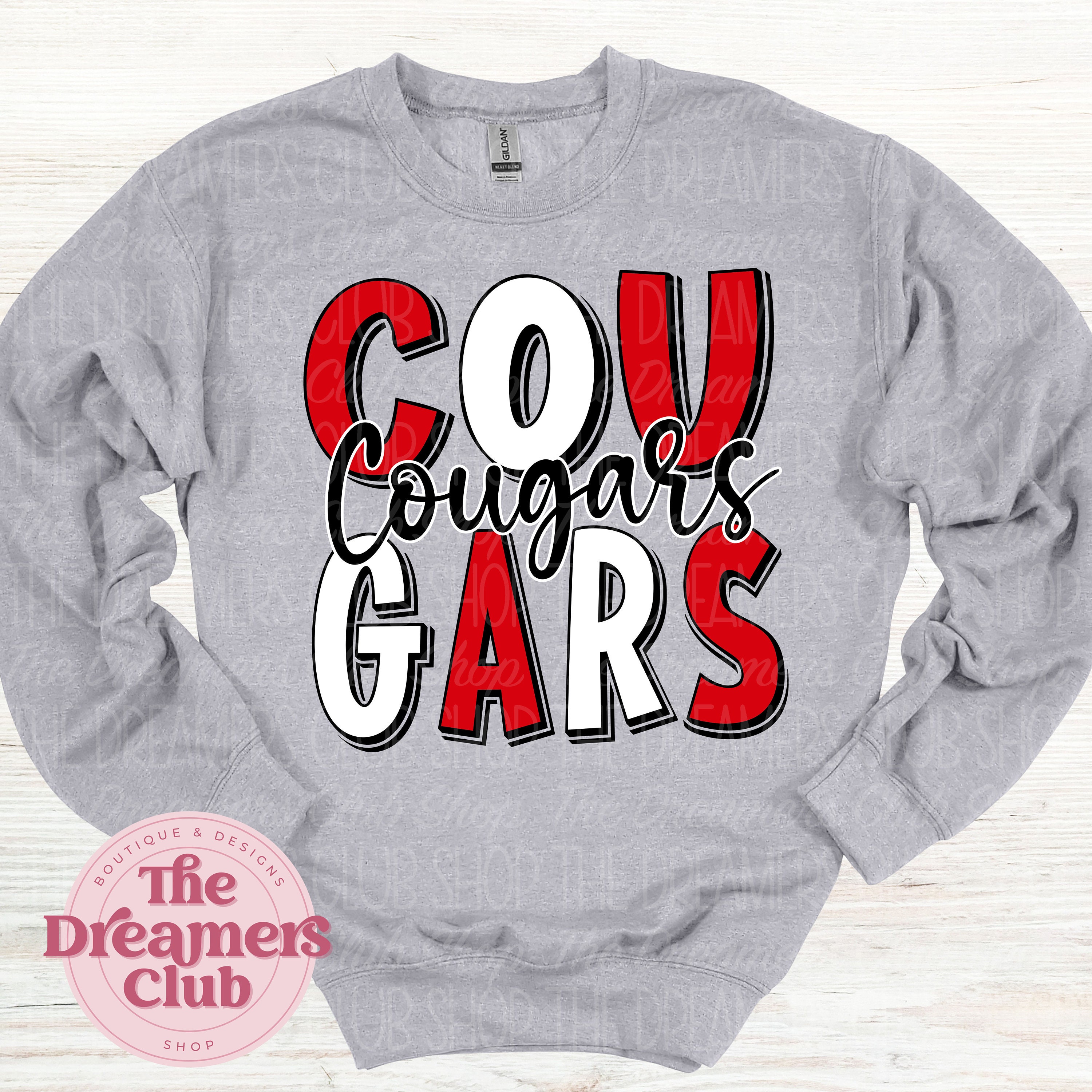 Cougars PNG, Mascot PNG, Popping, Bright, Red White, Scribble Doodle ...