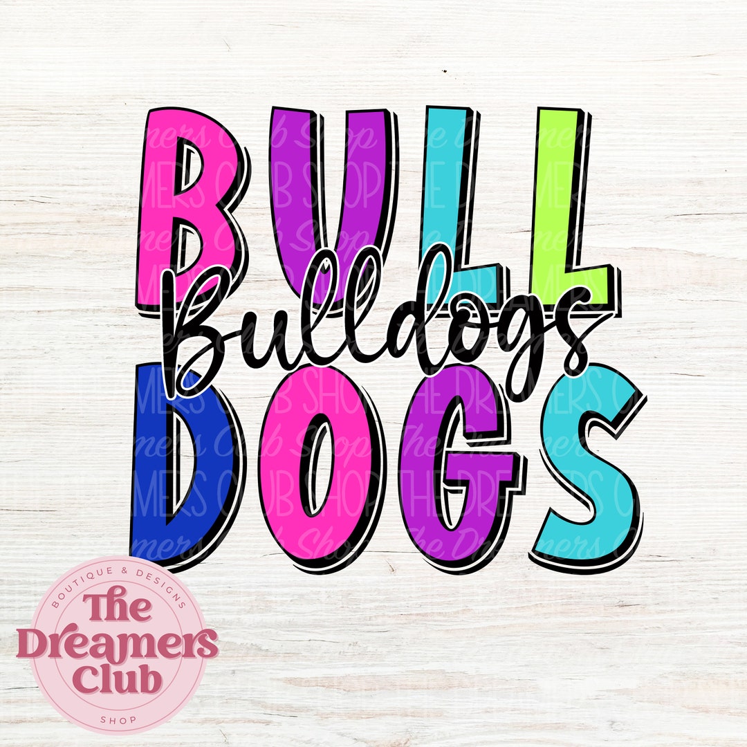 Bulldogs PNG, Mascot PNG, Popping Bright , Scribble Doodle, Digital ...