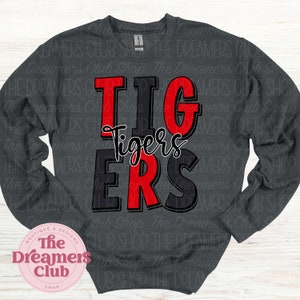 Tigers PNG, Mascot PNG, Popping Bright , Red & Black, Scribble Doodle ...