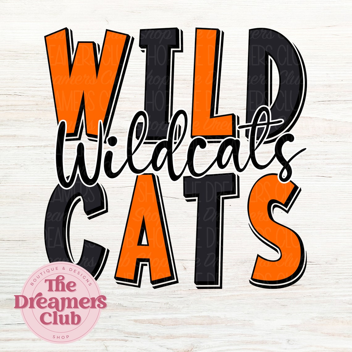 Wildcats PNG, Mascot PNG, Popping Bright , Orange, Black, Scribble ...