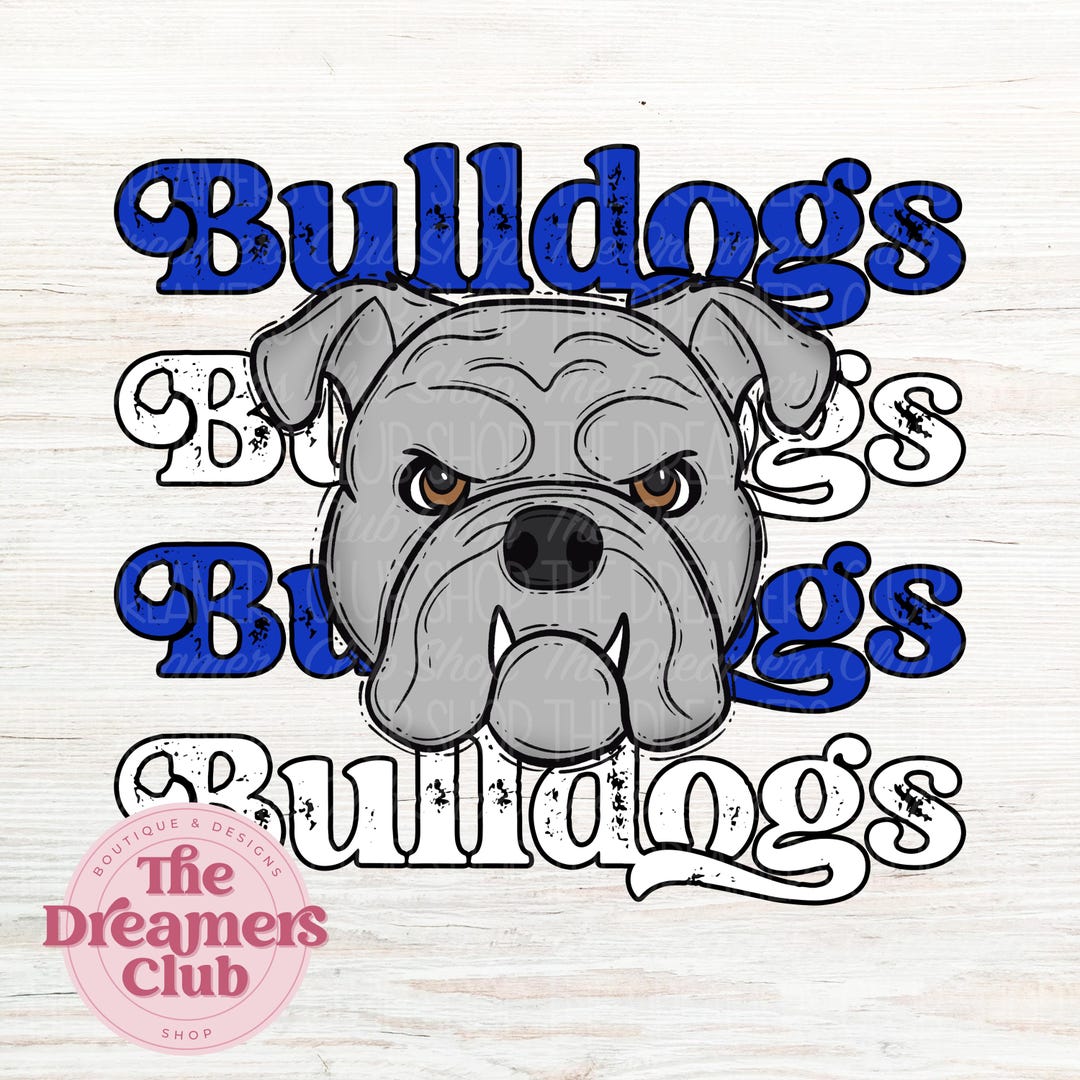 Bulldog Retro Png, Grey Bulldog Mascot Facepng, Fall Football Shirt Png ...