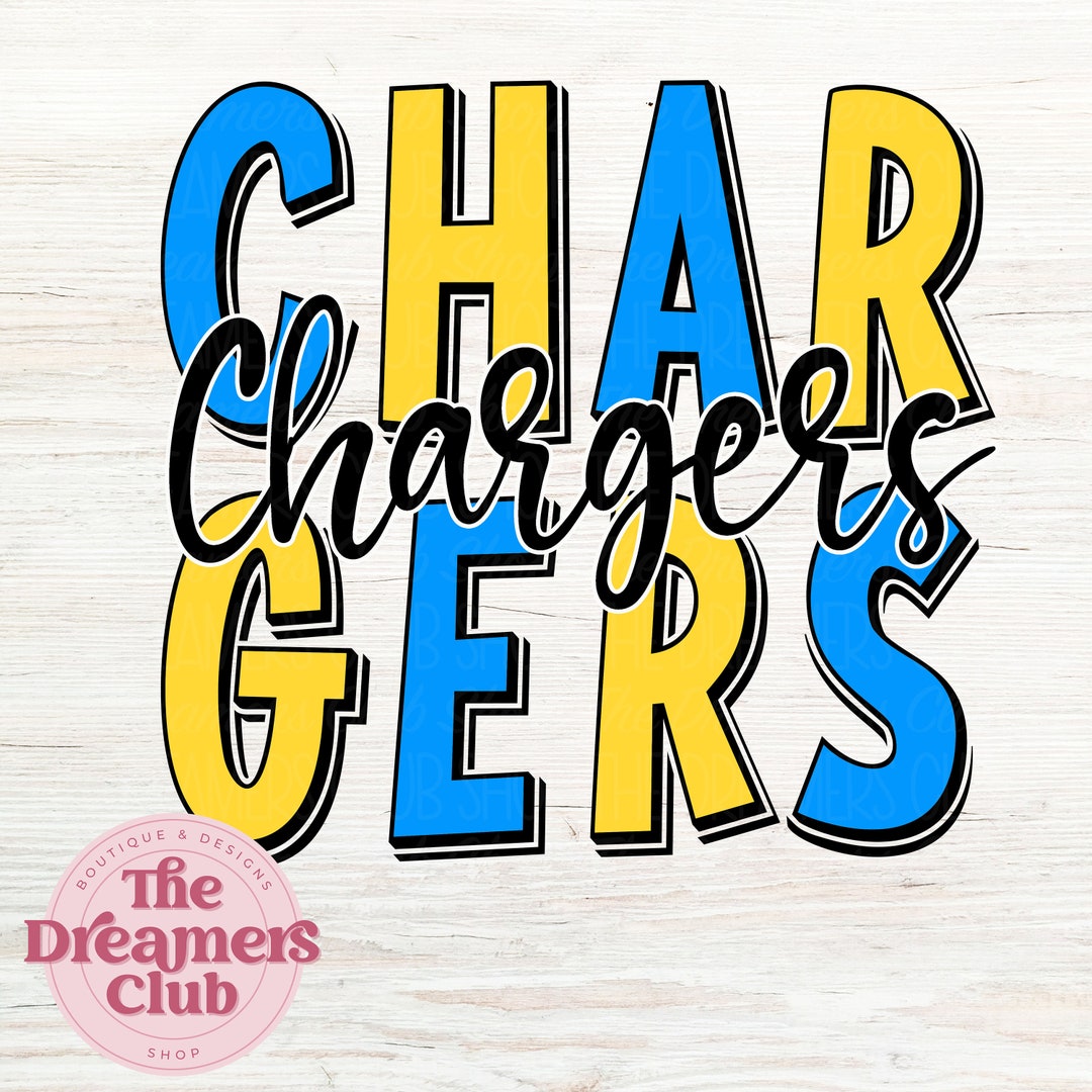 Chargers PNG, Mascot PNG, Popping, Blue & Yellow, Scribble Doodle ...