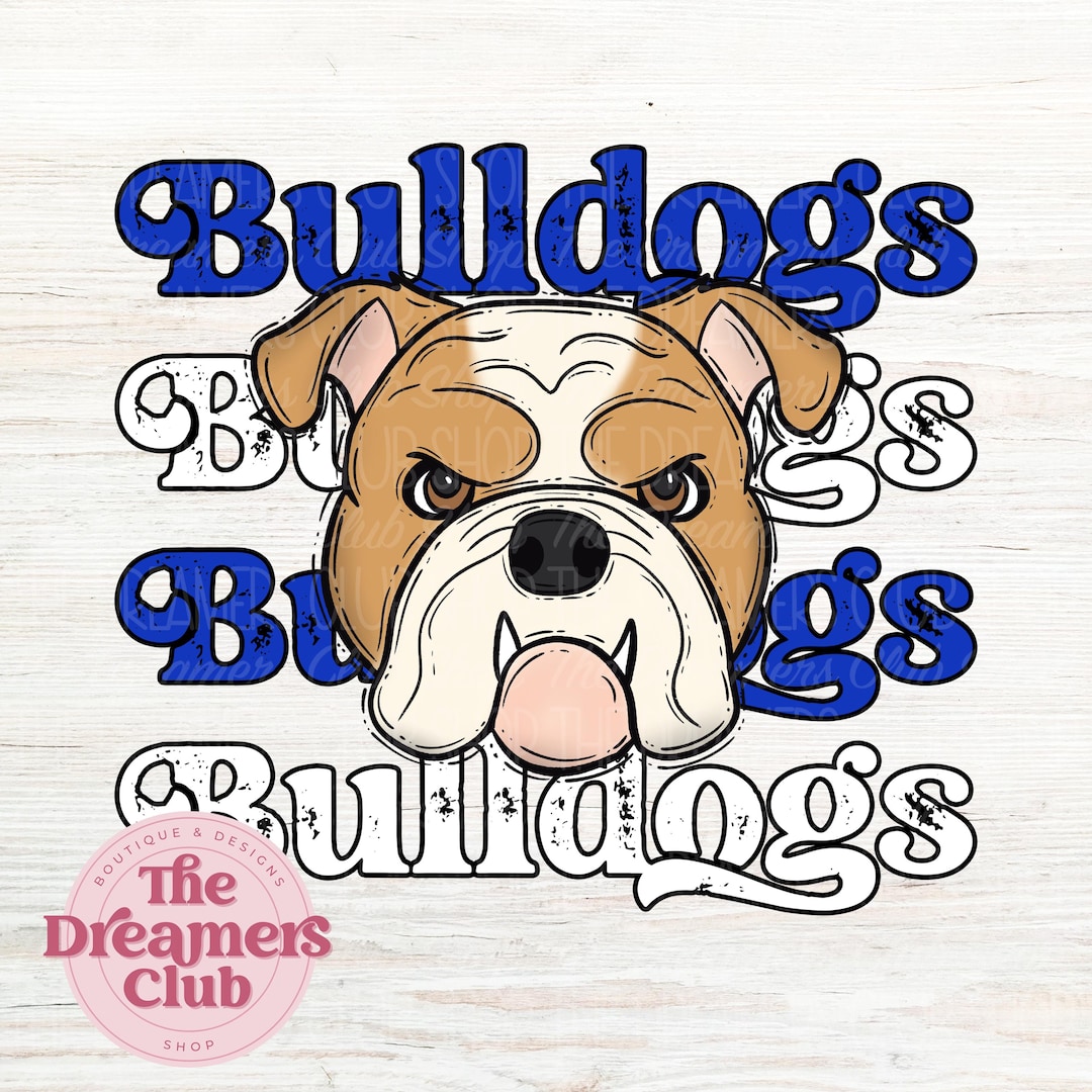 Bulldog Retro Png, Bulldog Mascot Facepng, Fall Football Shirt Png ...