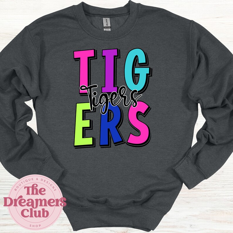 Tigers PNG, Mascot PNG, Popping Bright , Scribble Doodle, Digital File ...